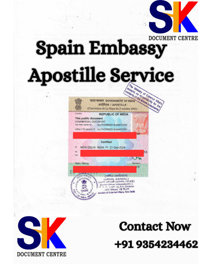 Spain Embassy Attestation - SK Document Centre